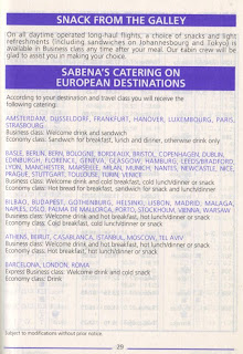 Airline memorabilia: Sabena (1998) + edición local Barcelona