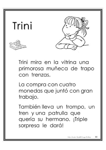 Lecturas sílabas trabadas para imprimir pdf