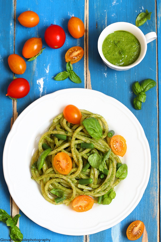 Pasta con pesto di basilico - la cuoca eclettica