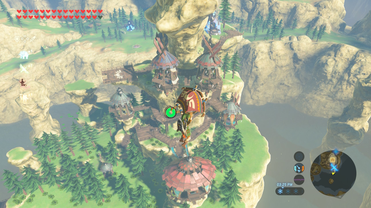 O Atlas de Hyrule: Rito Village e as habitações de seu povo ao longo ...