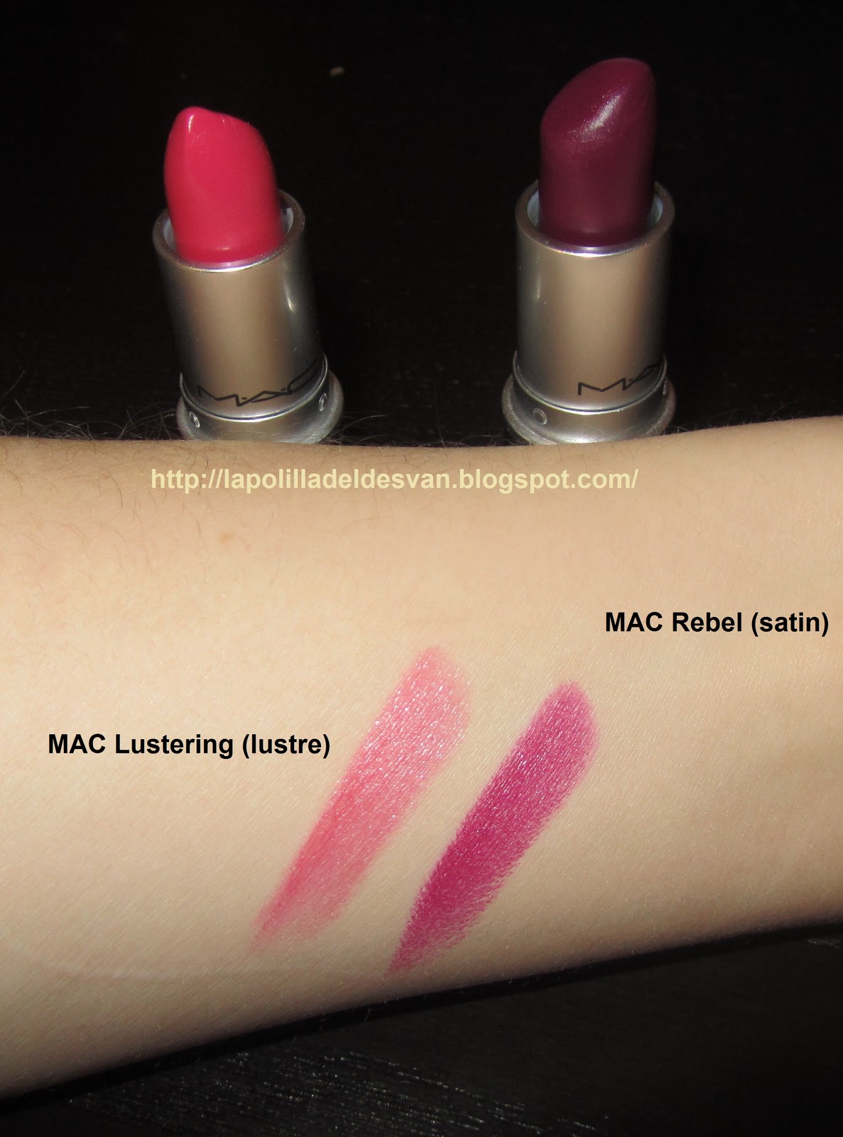 La PoLiLLa del desván: MAC: Rebel & Lustering lipsticks