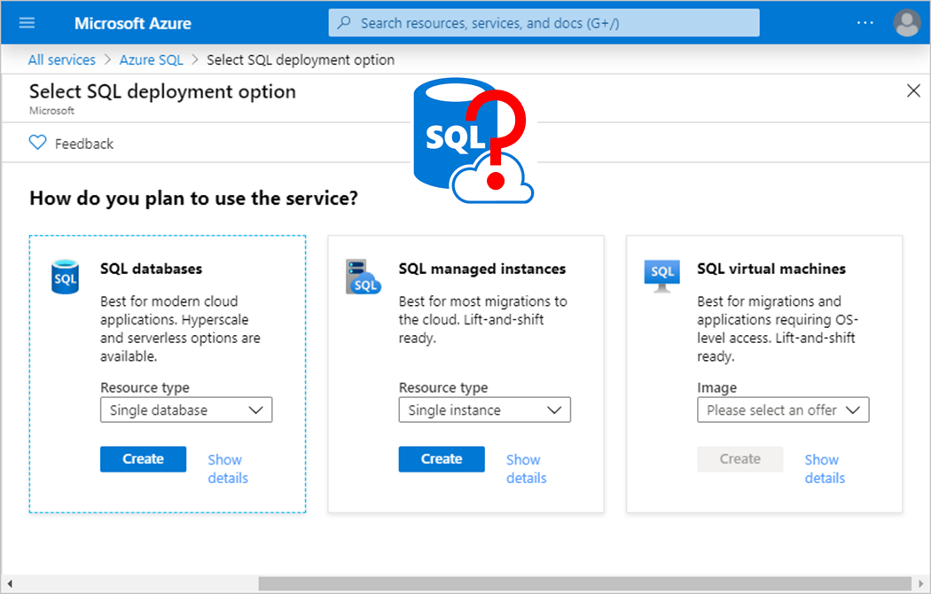 Azure: How to choose right SQL option that fits for your Data Migration ...