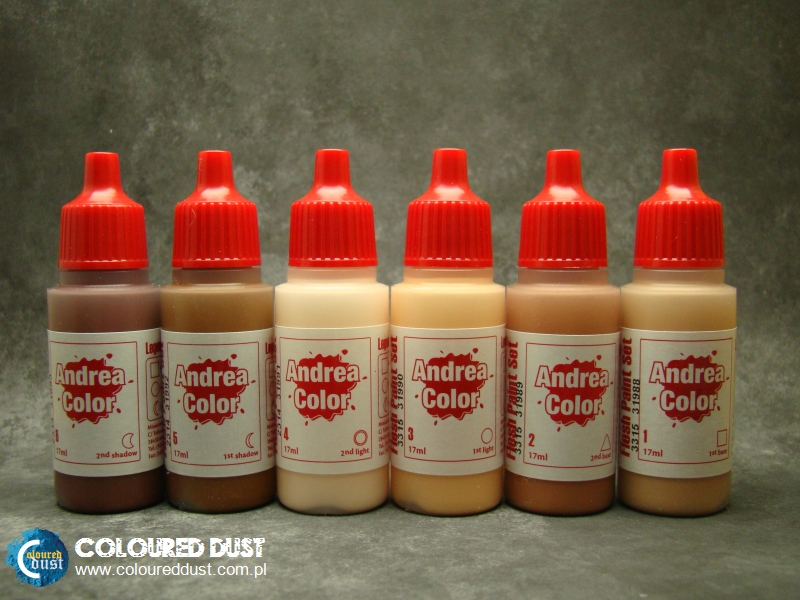 Flesh Paint Set (Andrea Color) | Coloured Dust