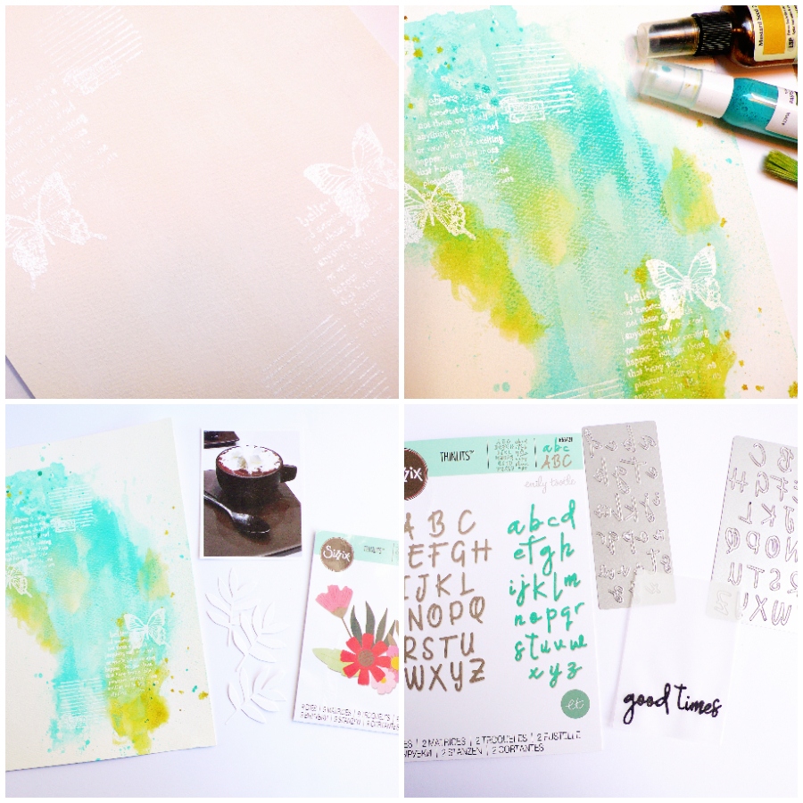 [Scrapbooking] Embossing a caldo e Stamping per una pagina | Café ...