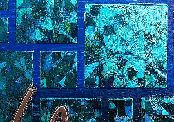 Layers of ink: Foil and Stencil Album Tutorial