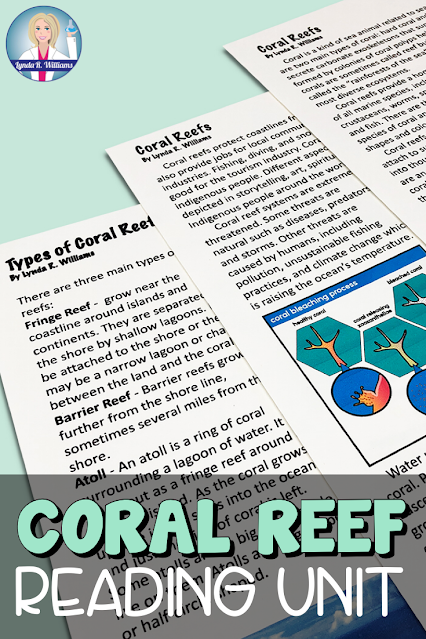 Coral Reef Close Reading Science Unit - Teaching Science with Lynda R ...
