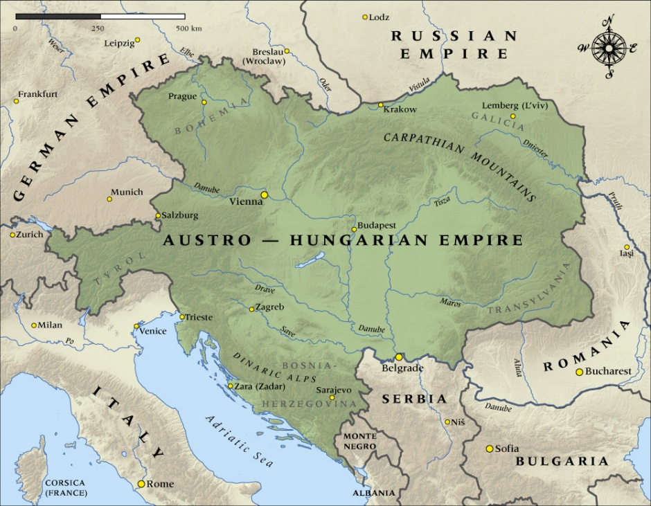 Austrian Empire Map 1848