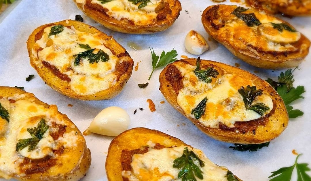 Potato boats with italian twist