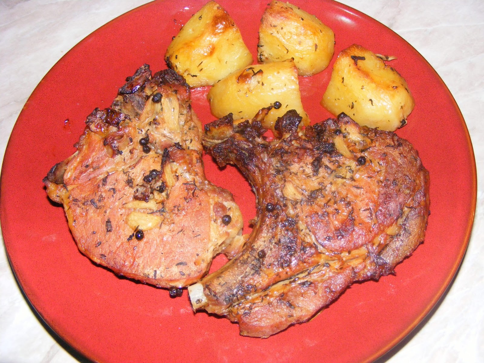 Friptura din cotlet de porc la cuptor | Retete Culinare Preparatedevis.ro