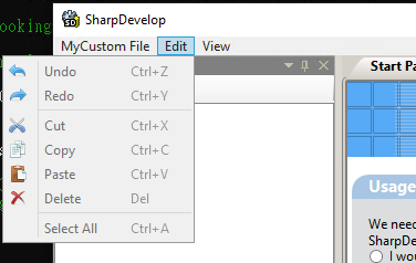 Prochain Science: SharpDevelop IDE 系列研究 (4) - 簡介核心 UI 框架如何硬改