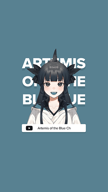Artemis Of The Blue - VTuber Wallpaper | Koleksi Wallpaper HD