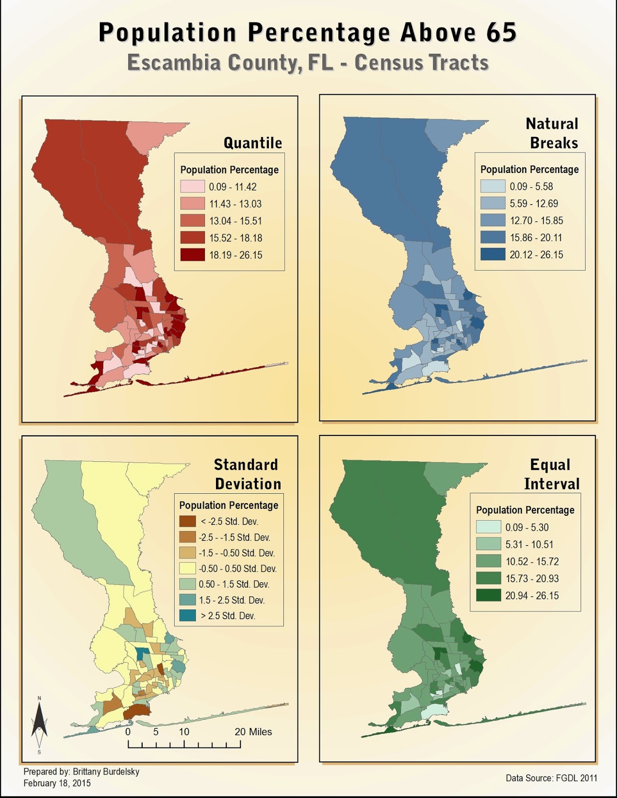 There and Back with GIS: Cartography - Module 6 -- Data Classification