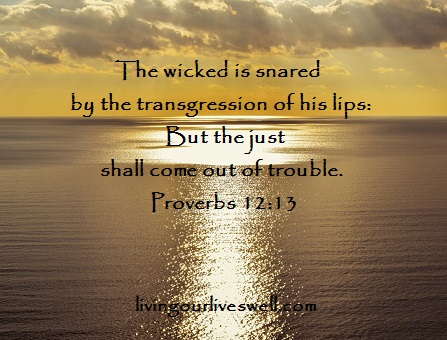 Living Our Lives Well: Proverbs 12 Scripture Pictures