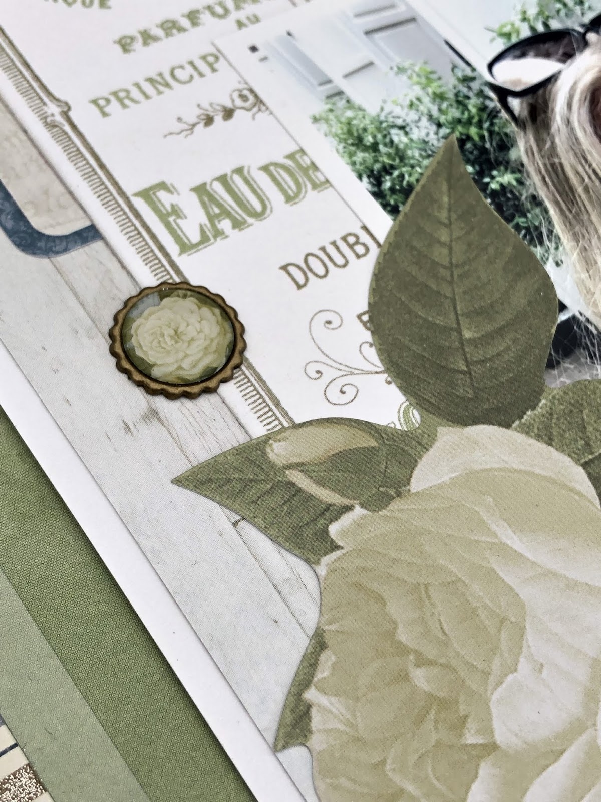 The BoBunny Blog: Beautiful Vintage Scrapbook Layout