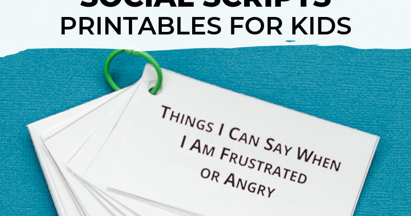 Printable Social Scripts for Kids | And Next Comes L - Hyperlexia Resources
