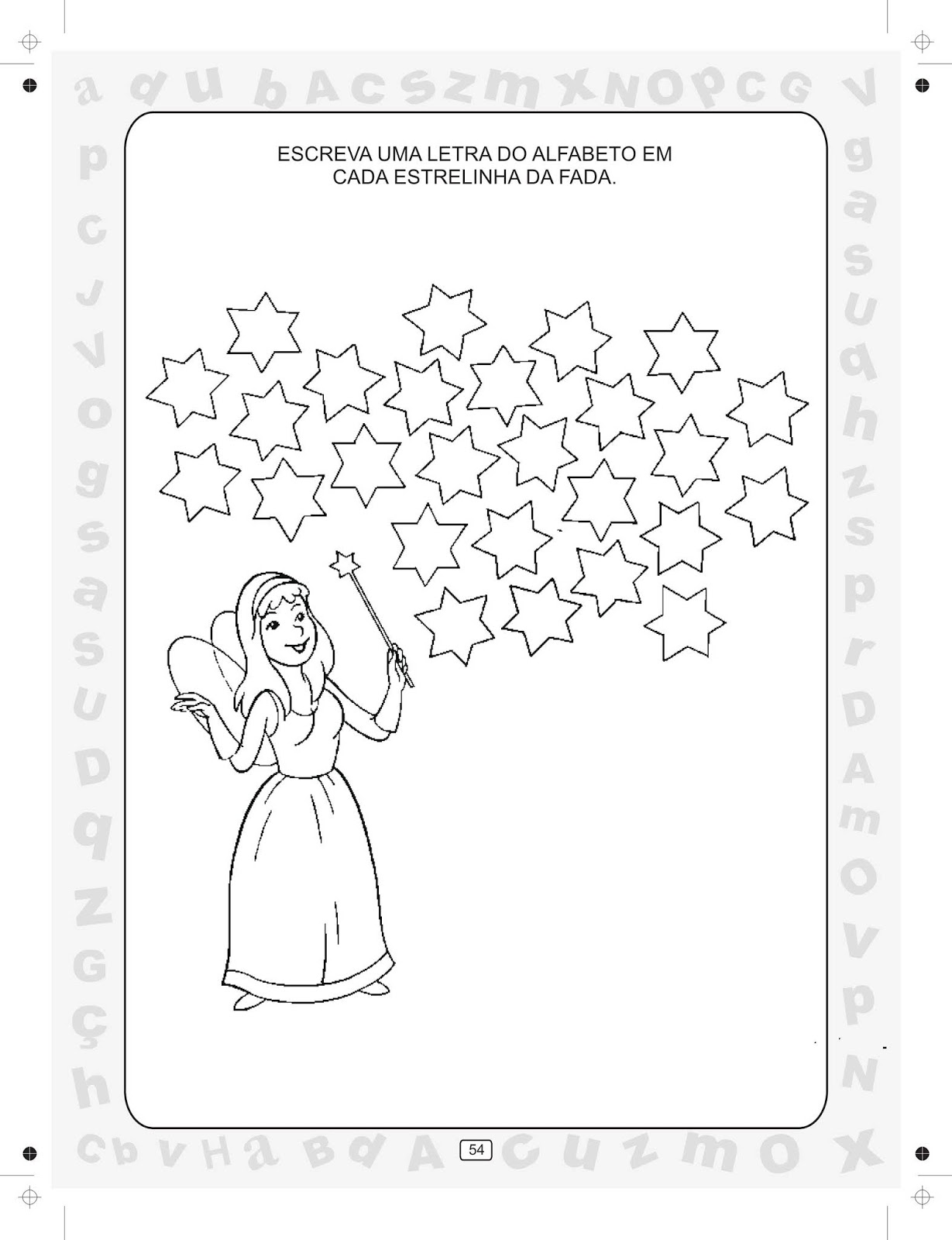 Portuguese alphabet activity ~ Atividade para imprimir