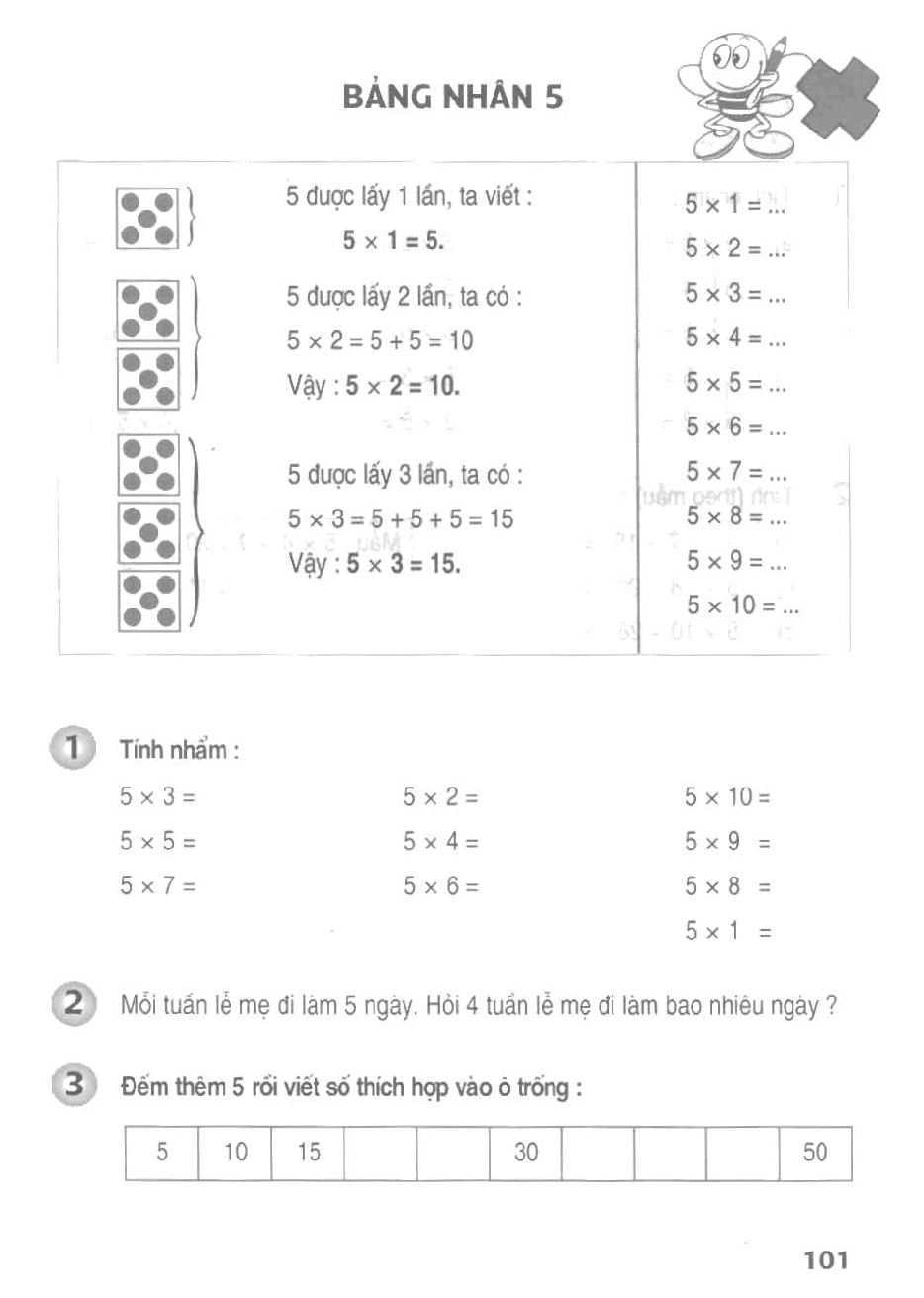Sách Giáo Khoa Toán Lớp 2 - Bảng nhân 5 - Sách Giáo Khoa | Sách Giải ...