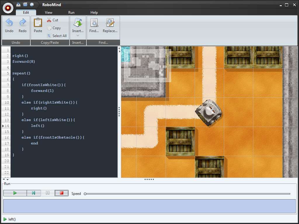 Seputar Robot: Tutorial Cara Menggunakan Simulator RoboMind untuk ...