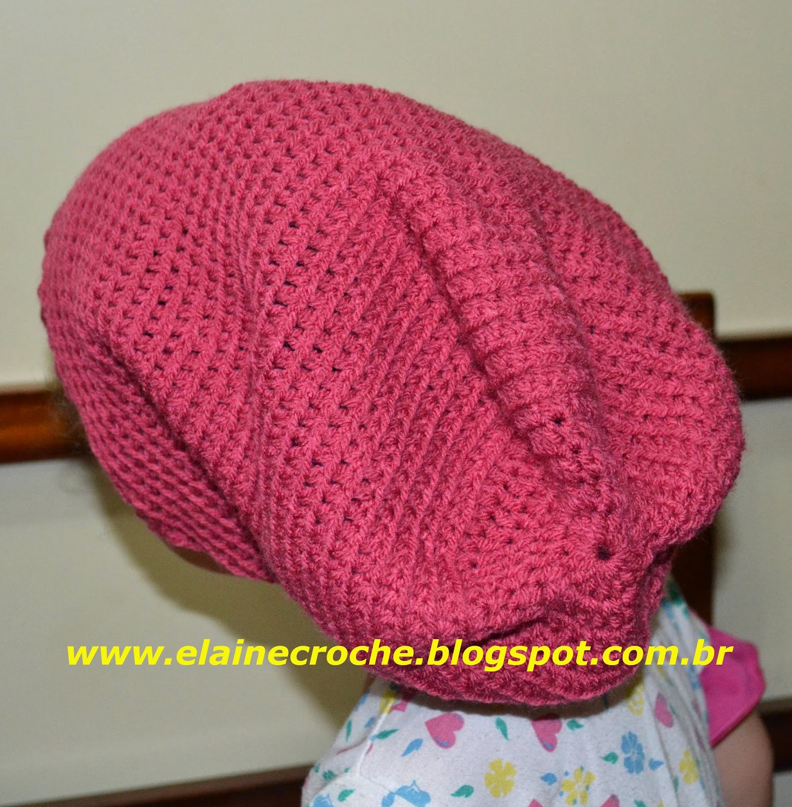 Elaine Croche: Gorro Beanie em Crochê Vídeo Aula