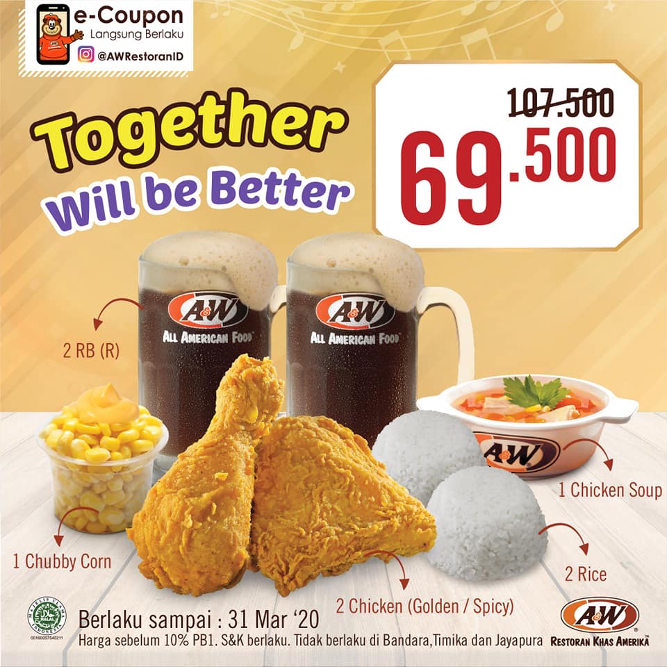 √ Promo AW Restoran Kupon Terbaru Bulan Maret 2020