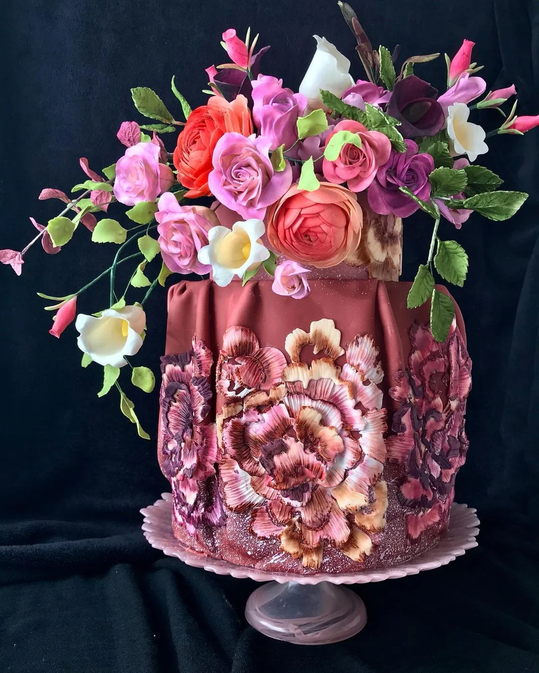 Artistic textured cake designs by Albena Petrova. | Melody Jacob