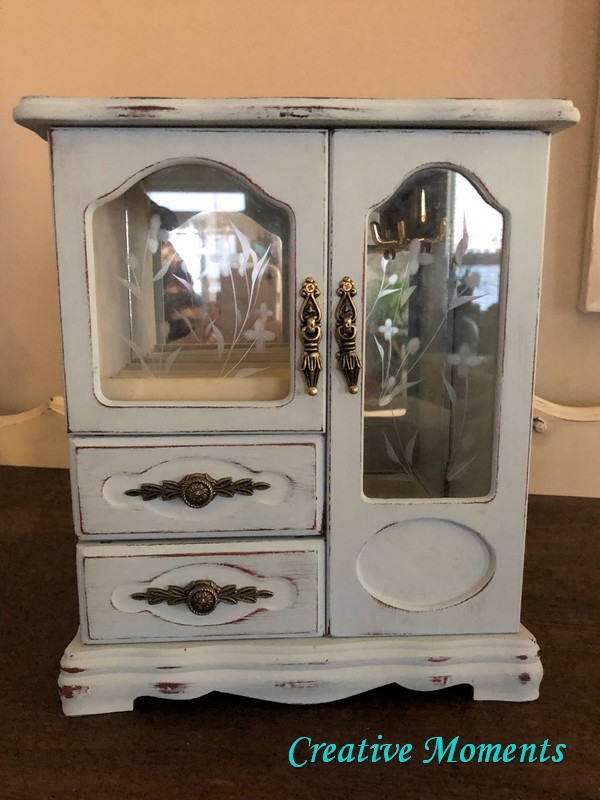 Blue Jean Finish Jewelry Box