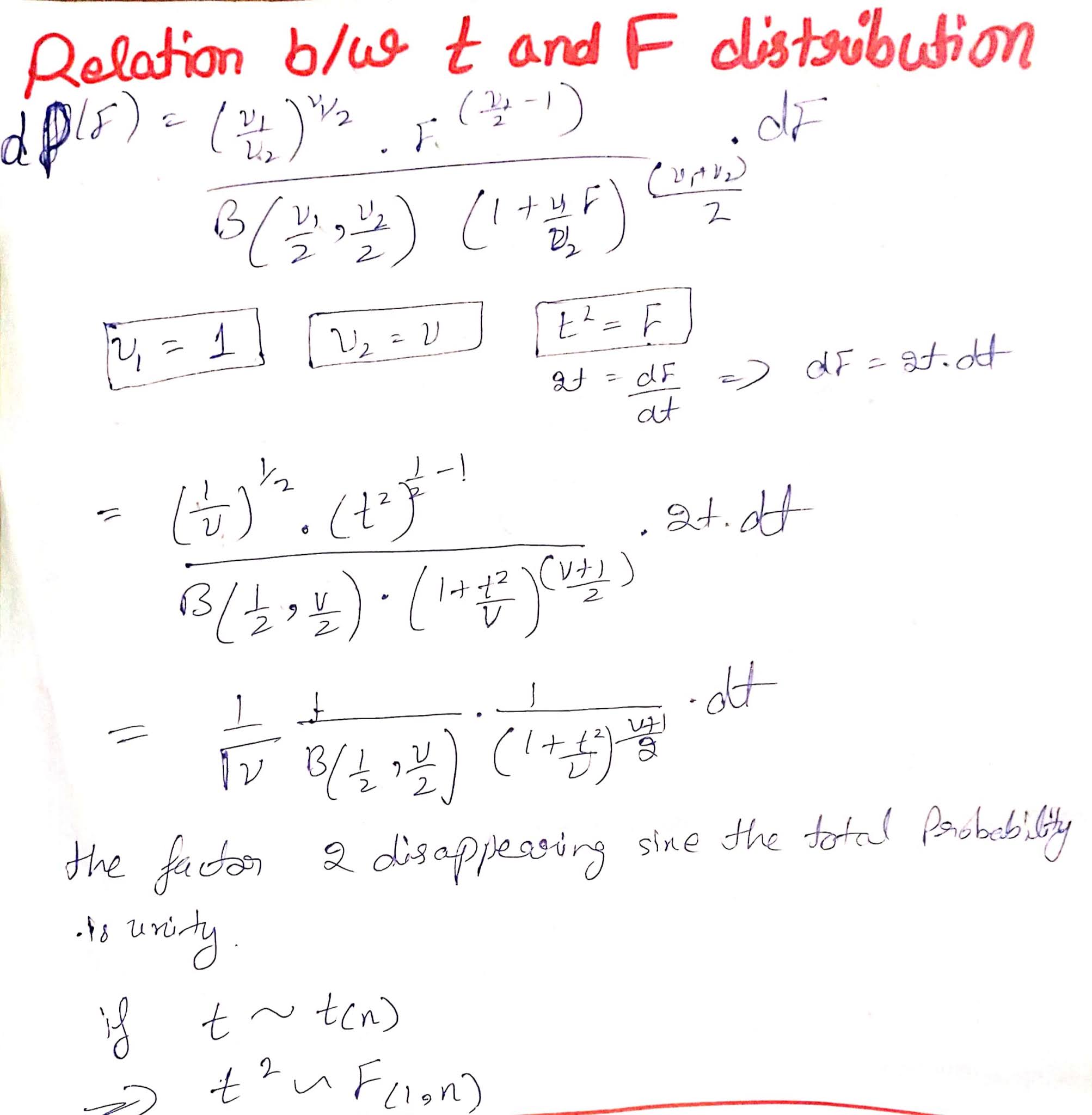 F distribution