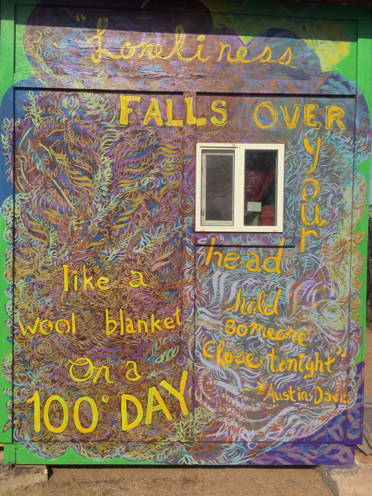 Michael B Schwartz: Hugs For the Houseless Poetry Mural