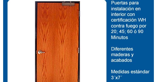 MERIK® Puerta de Emergencia de Madera