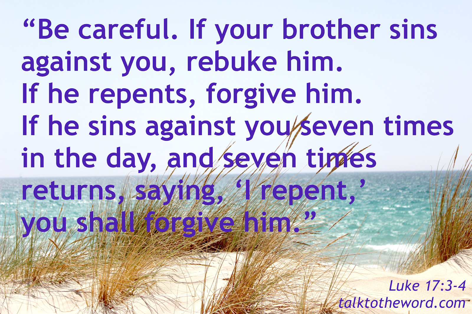 Luke 17 3 4