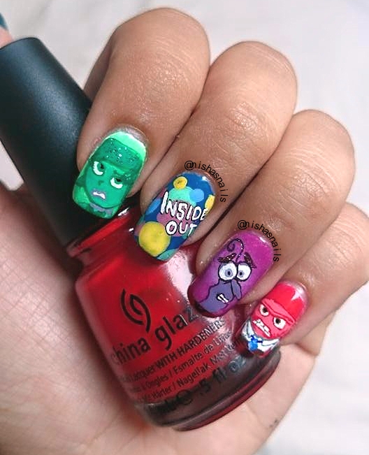 Nisha's Nails: Disney's Inside Out nails