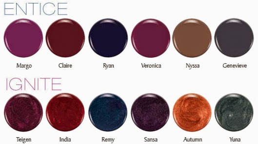 Mecapp: Zoya Colors - Entice & Ignite, Fall Collections 2014