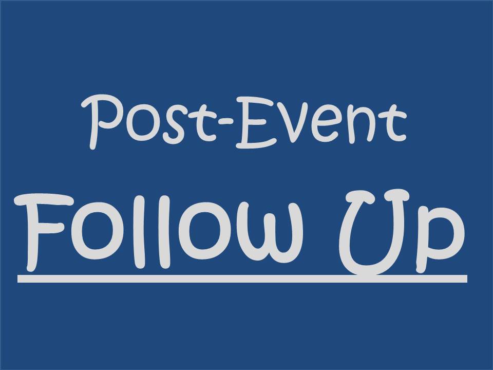 SOME ASSEMBLY REQUIRED: Three Ways To Follow Up After A Conference