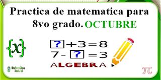 Practica de matemática para 8vo grado. - Matematica serie-23