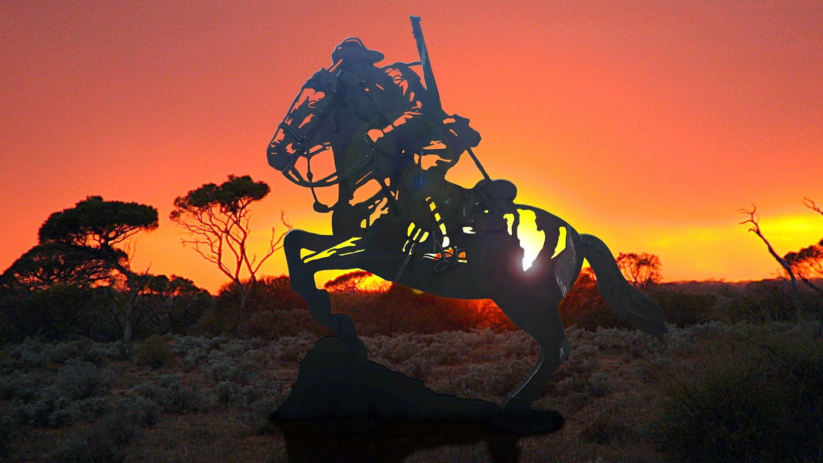 Lock Family Ramblings: 10th Light Horse Brigade sculpture