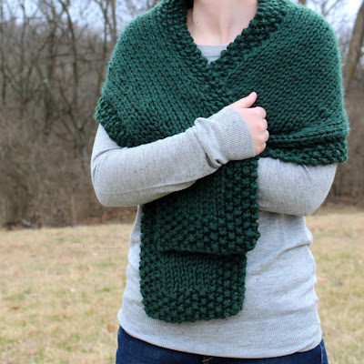 Fifty Four Ten Studio: "A Bit of Good Luck" Easy Shawl Knitting Pattern