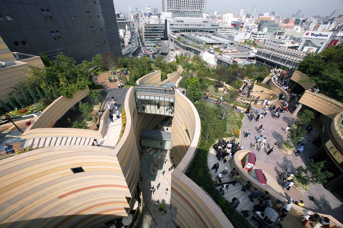 Namba Parks Landscape Gardens in Osaka, Japan: Most Beautiful Houses in ...