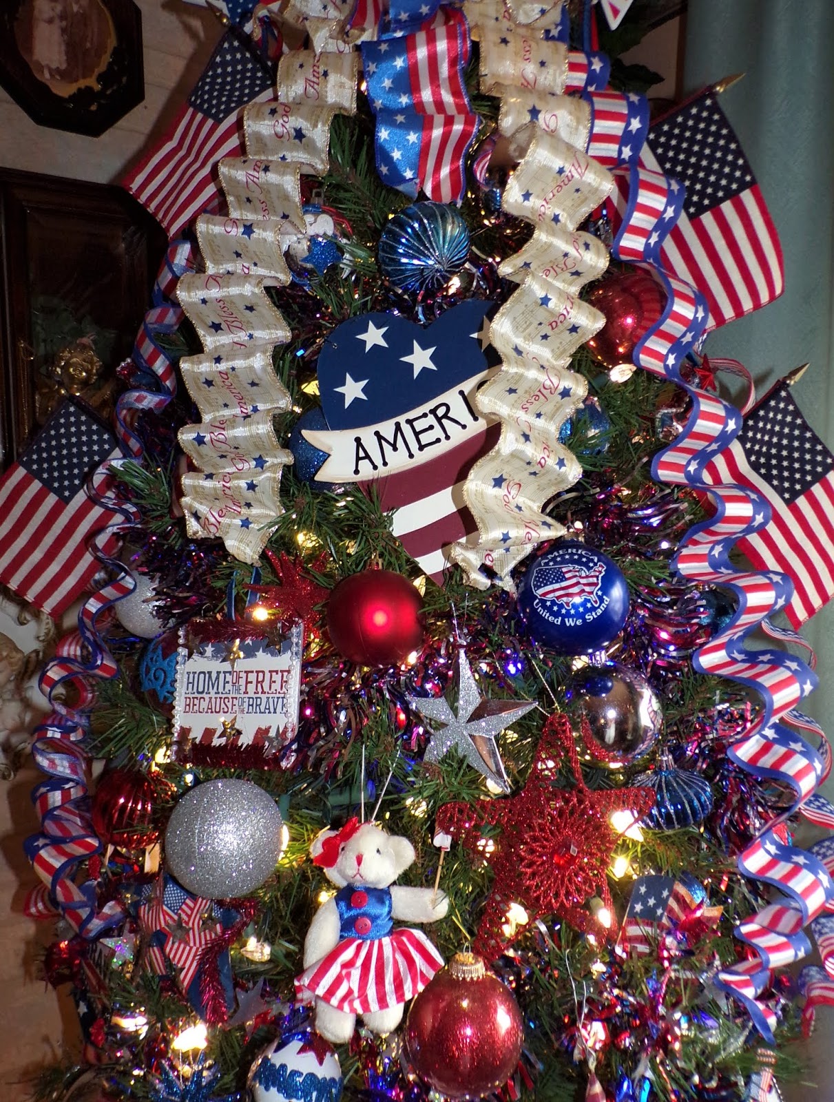 DEBBIE-DABBLE BLOG: Summer Patriotic Tree, 2020