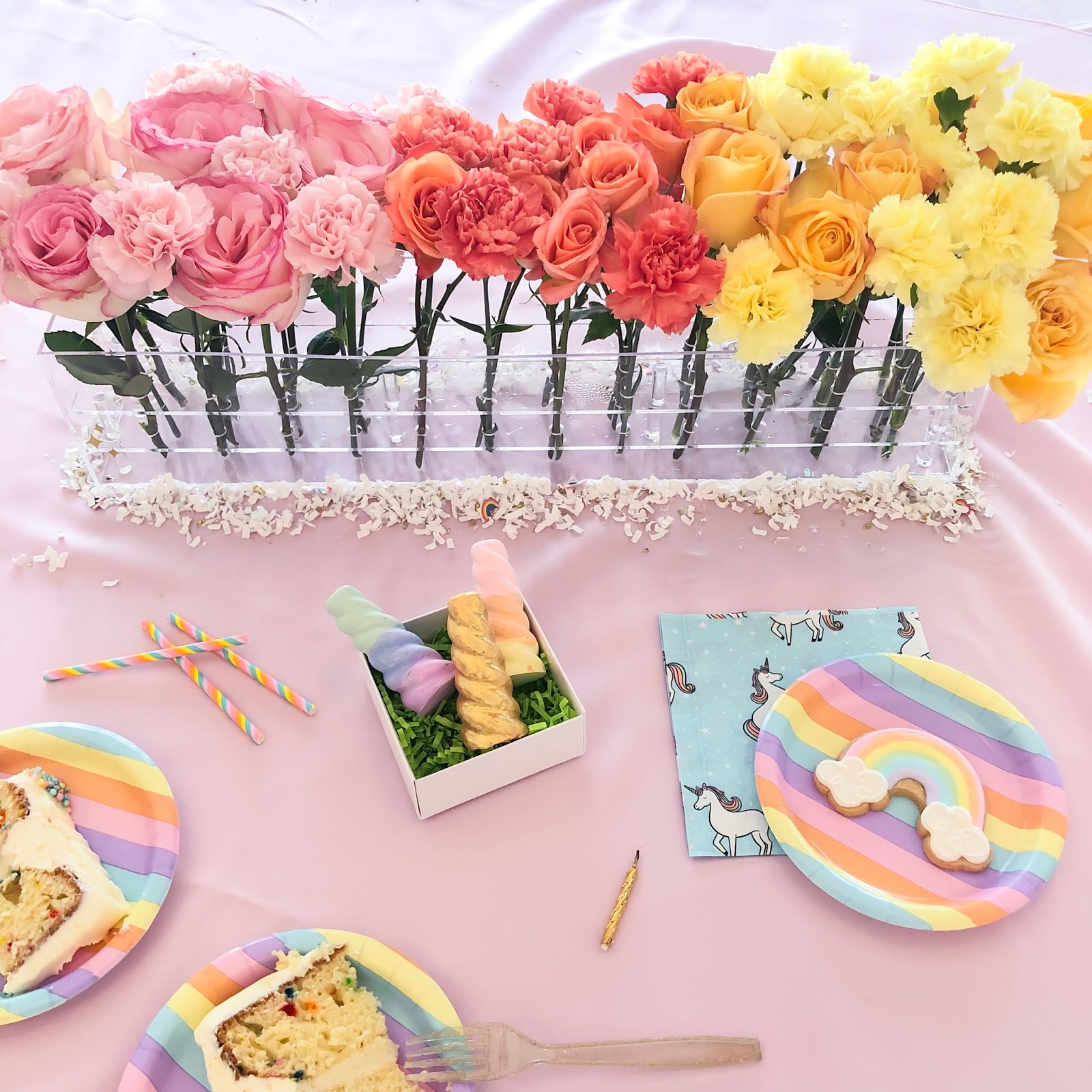 Rainbow First Birthday Party Ideas | Celebration Stylist | Popular ...