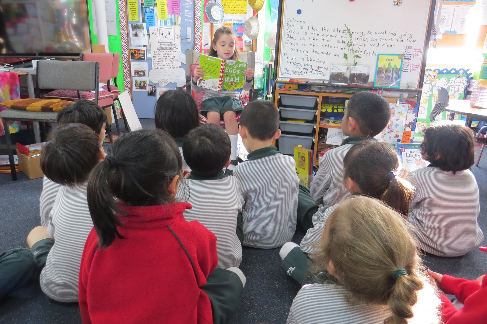 PVS Learning Together: Children Reading to the Class