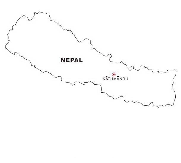 Coloring map of Nepal | COLOR AREA