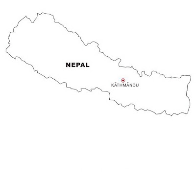 Coloring map of Nepal | COLOR AREA