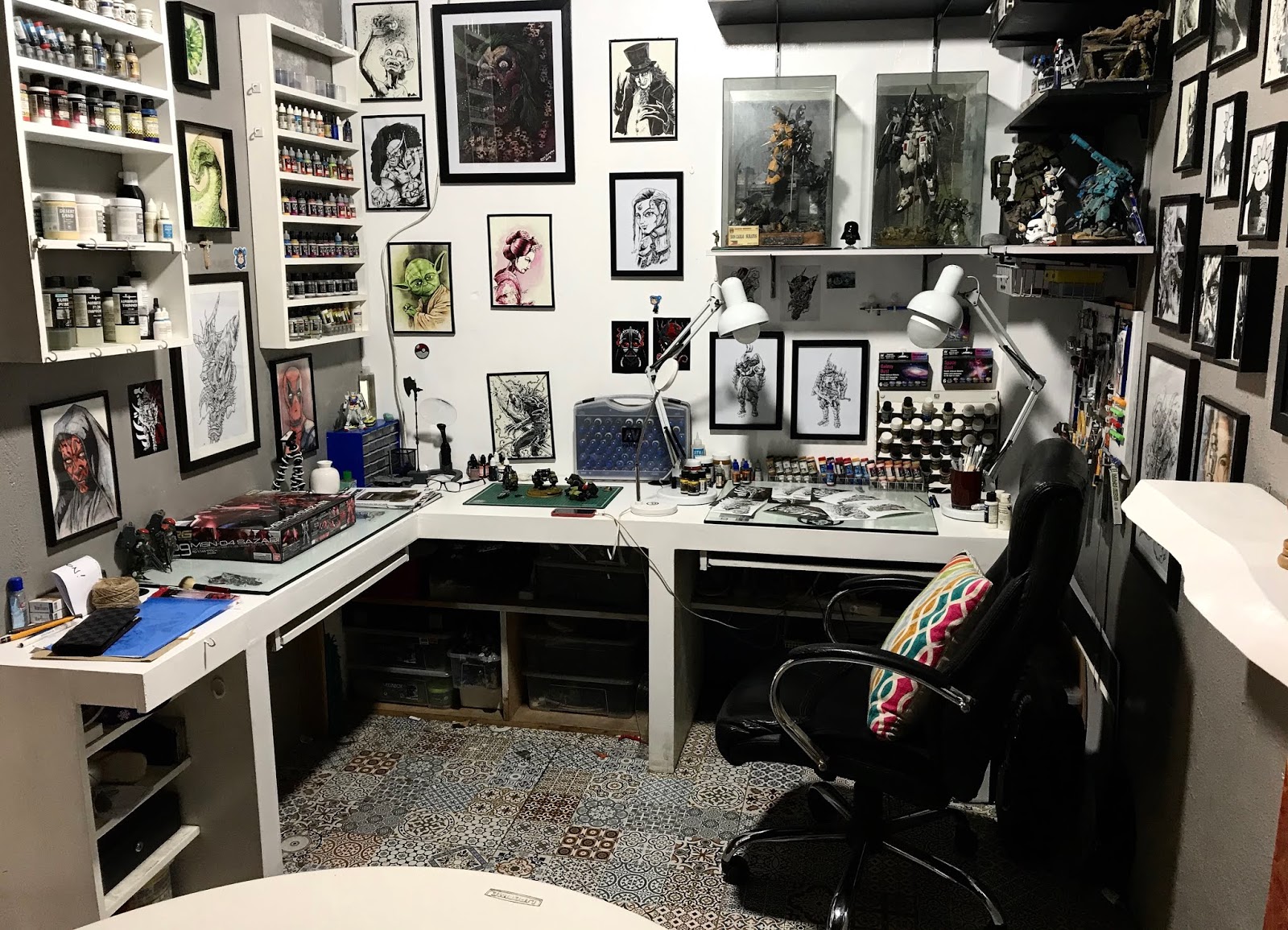 Gunpla Workstations at Blue Brick Art Gallery |Don Suratos aka DC23