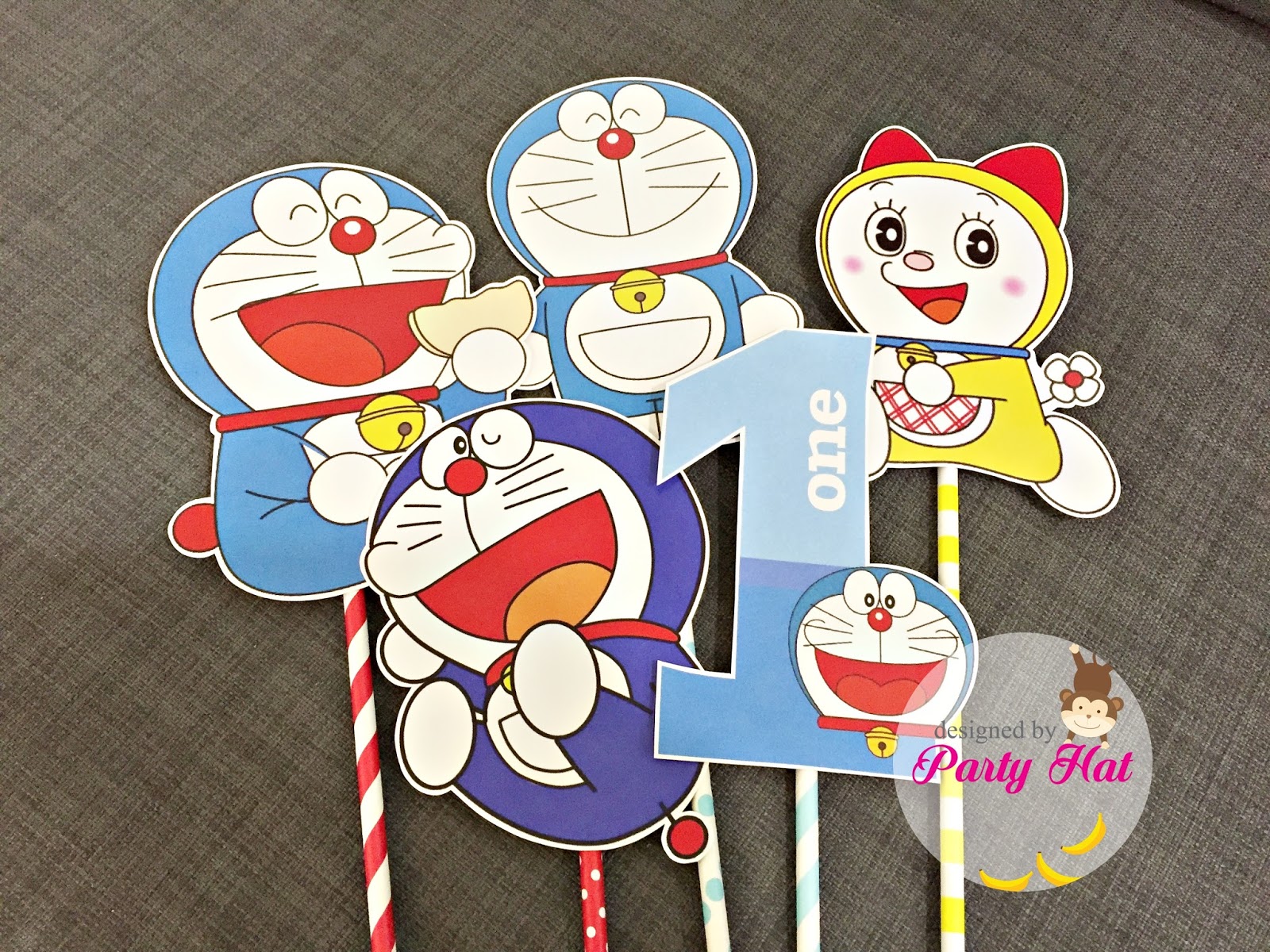 Party Hat: Doraemon Birthday Party for Ze Yu