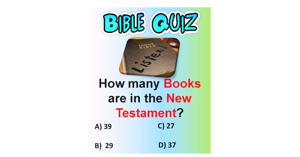 How many Books are in the New Testament? - BIBLE QUIZ