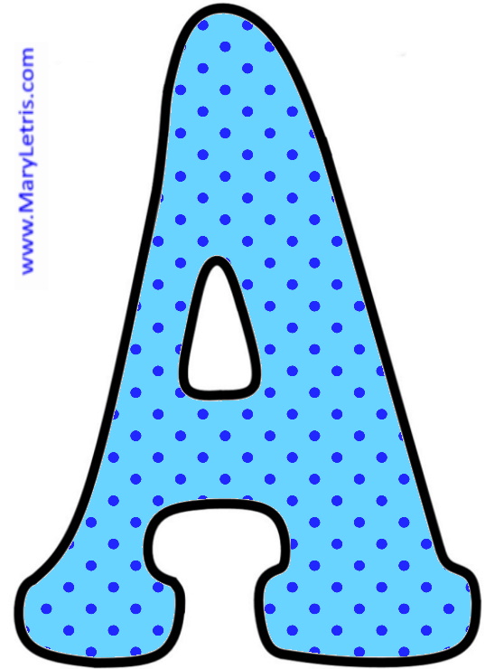 maryletris: ABECEDARIO AZUL CLARO CON LUNARES AZULES