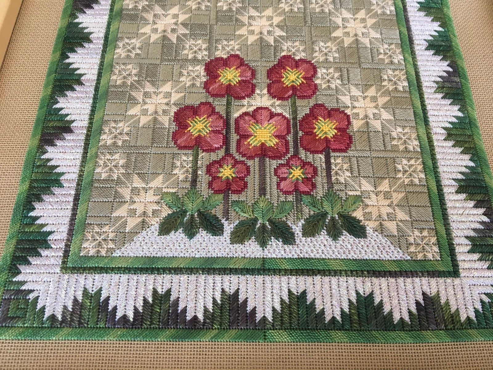 Weaving, knitting, crocheting...: Winter Roses