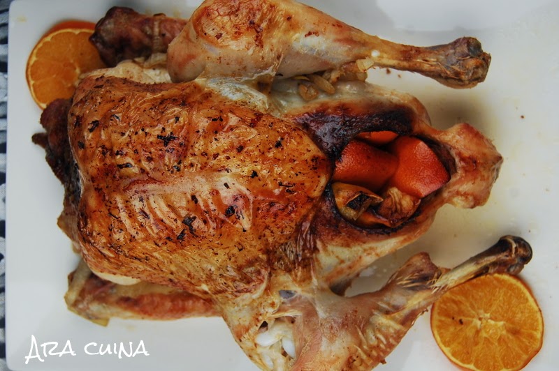 Ara cuina: Gall dindi farcit amb cítrics