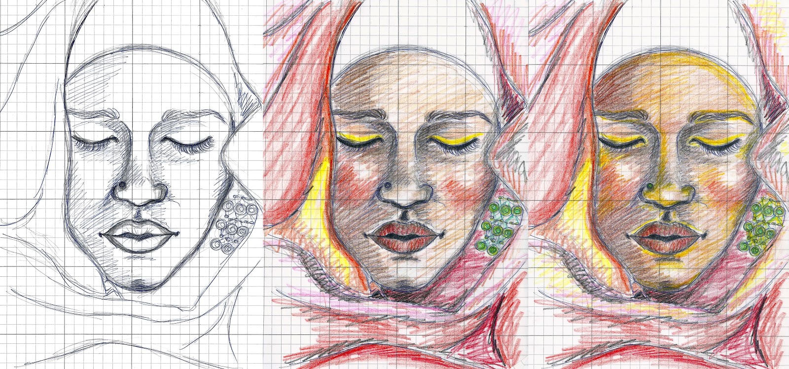 Soft Pastel Painting Face