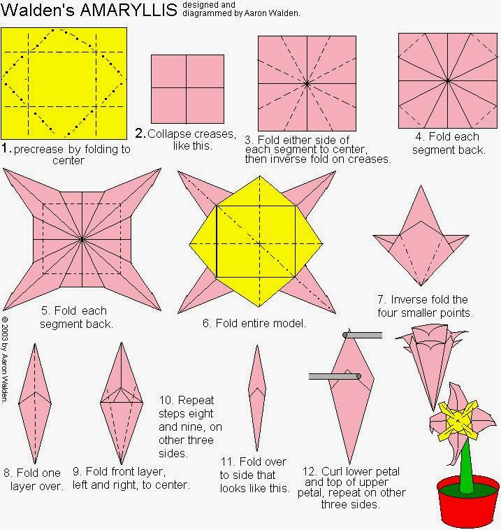 A Missive from Coriander Bats: Spring Flowers with Origami